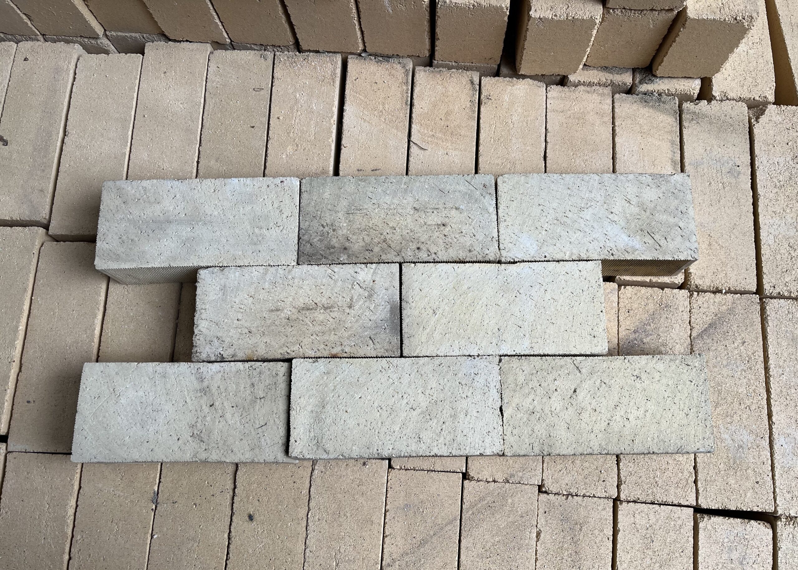 Buff (White) Scored 1⁄2 Straights – Continental Clay Company